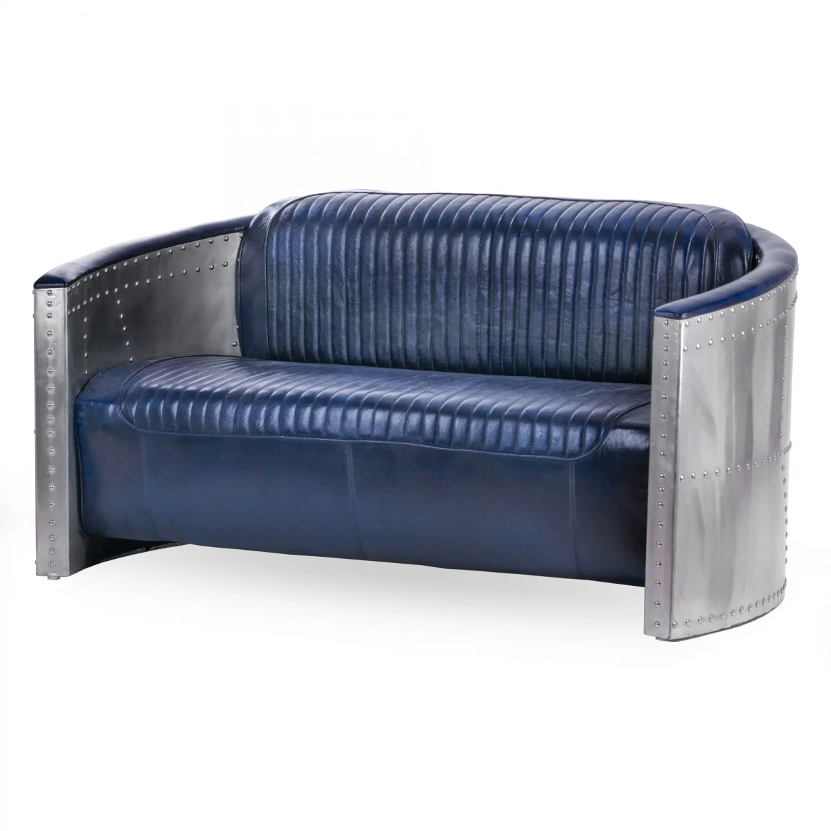 Loft Industrial Vintage Leather Sofa - Aviator Chair Sofa