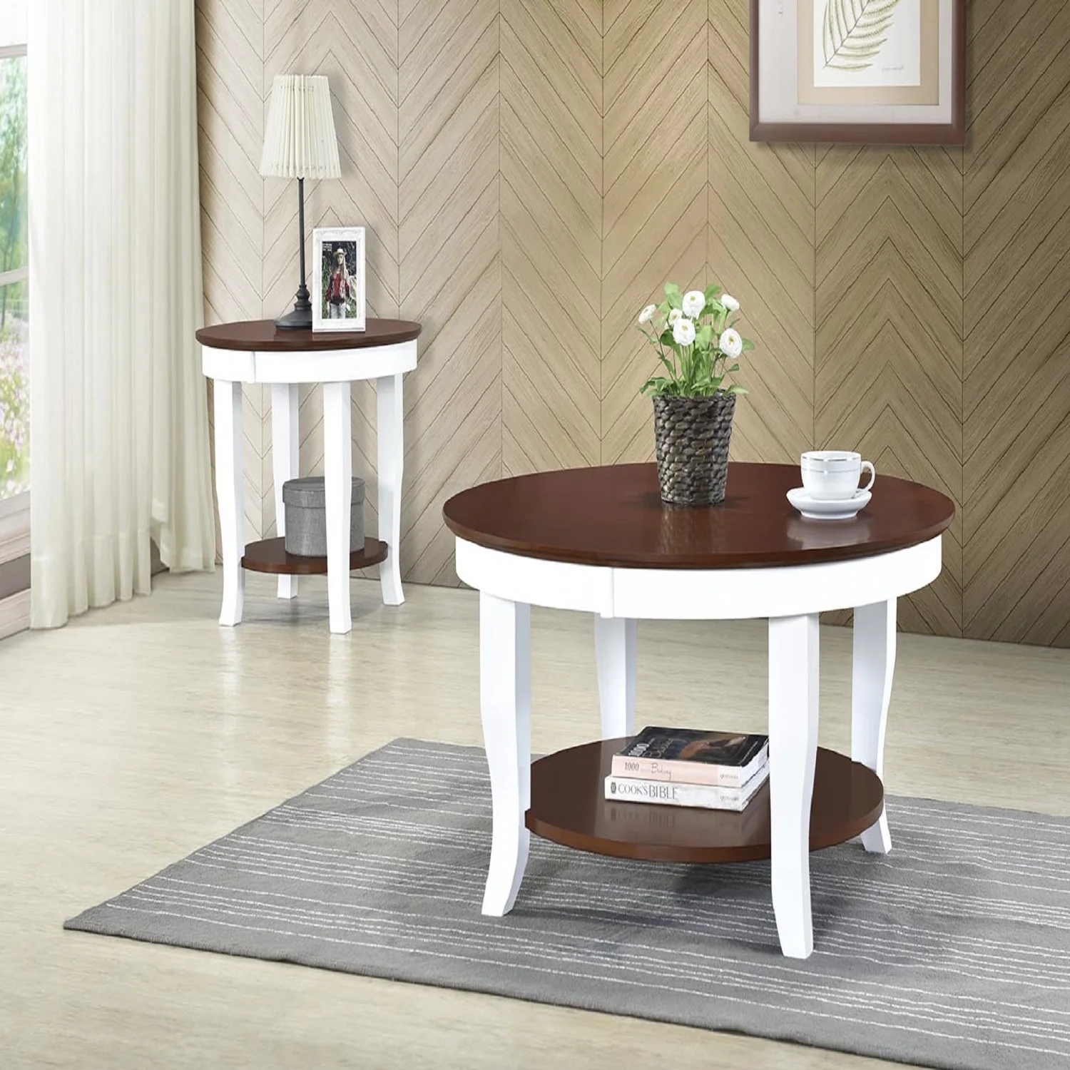 MALAYSIA FANCY MODERN DESIGN ROUND COFFEE TABLE for LIVING ROOM