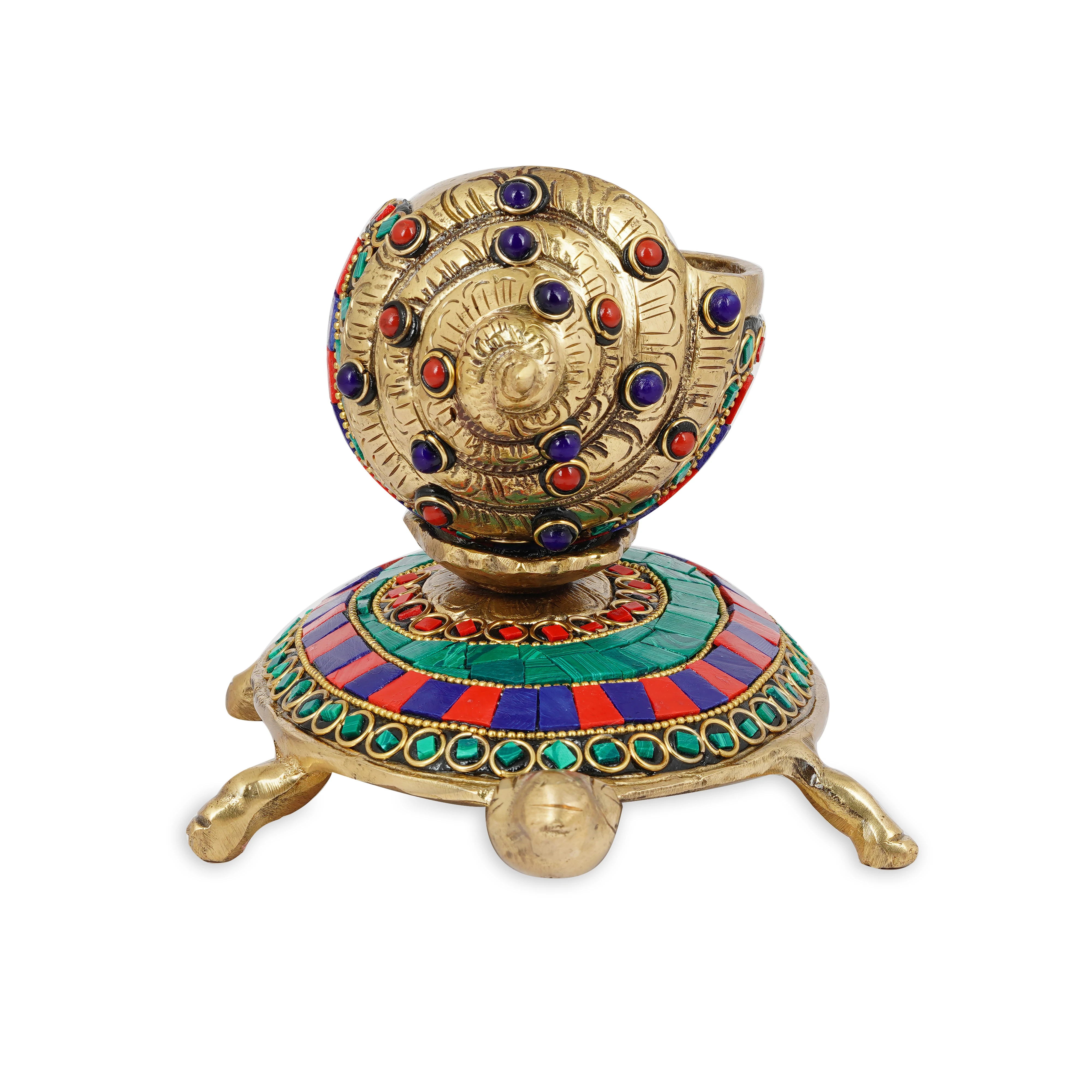 Handcrafted Brass Tortoise And Shankh Vastu Home Decor Feng Shui Symbol ...