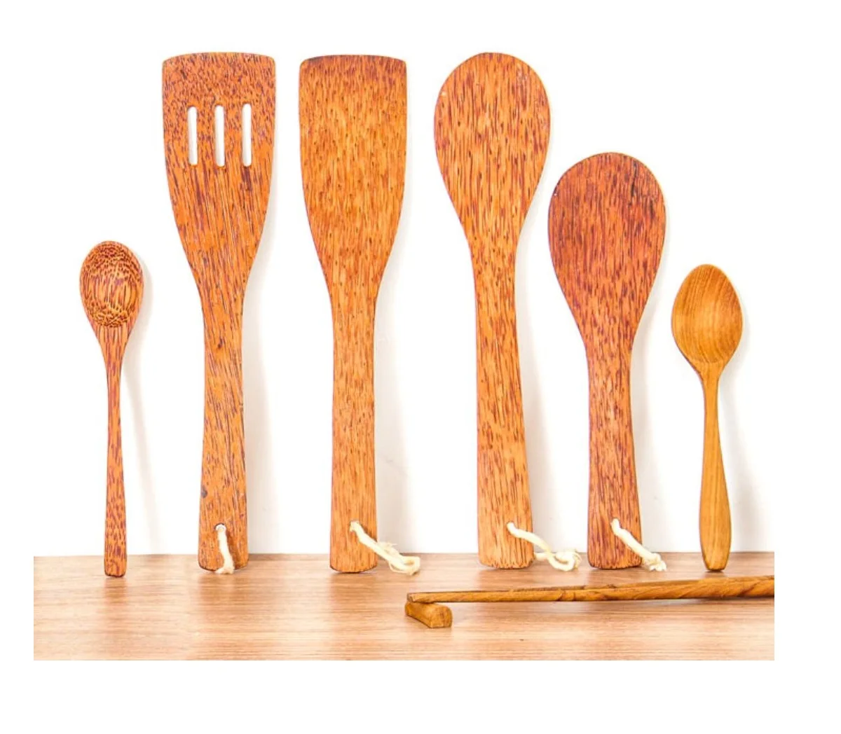 Premium Handmade Wooden Kitchen Utensil Set Different Types of Spoons ...