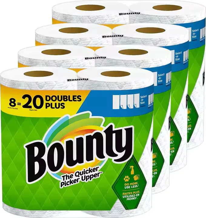 Bounty 3-Ply Disposable Soft Paper Towel Absorbent and Washable for ...