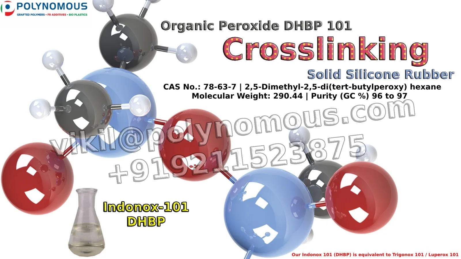 Oem Privet Label Cross Linking Agent For Rubber Peroxide 101 Dhbp 95% ...