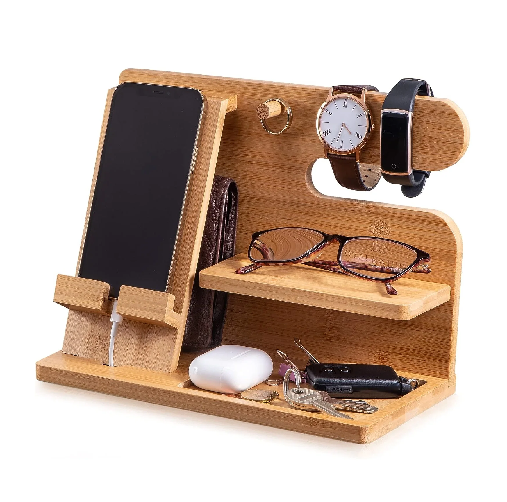 Wooden Docking Station - Organize & Charge Your Devices