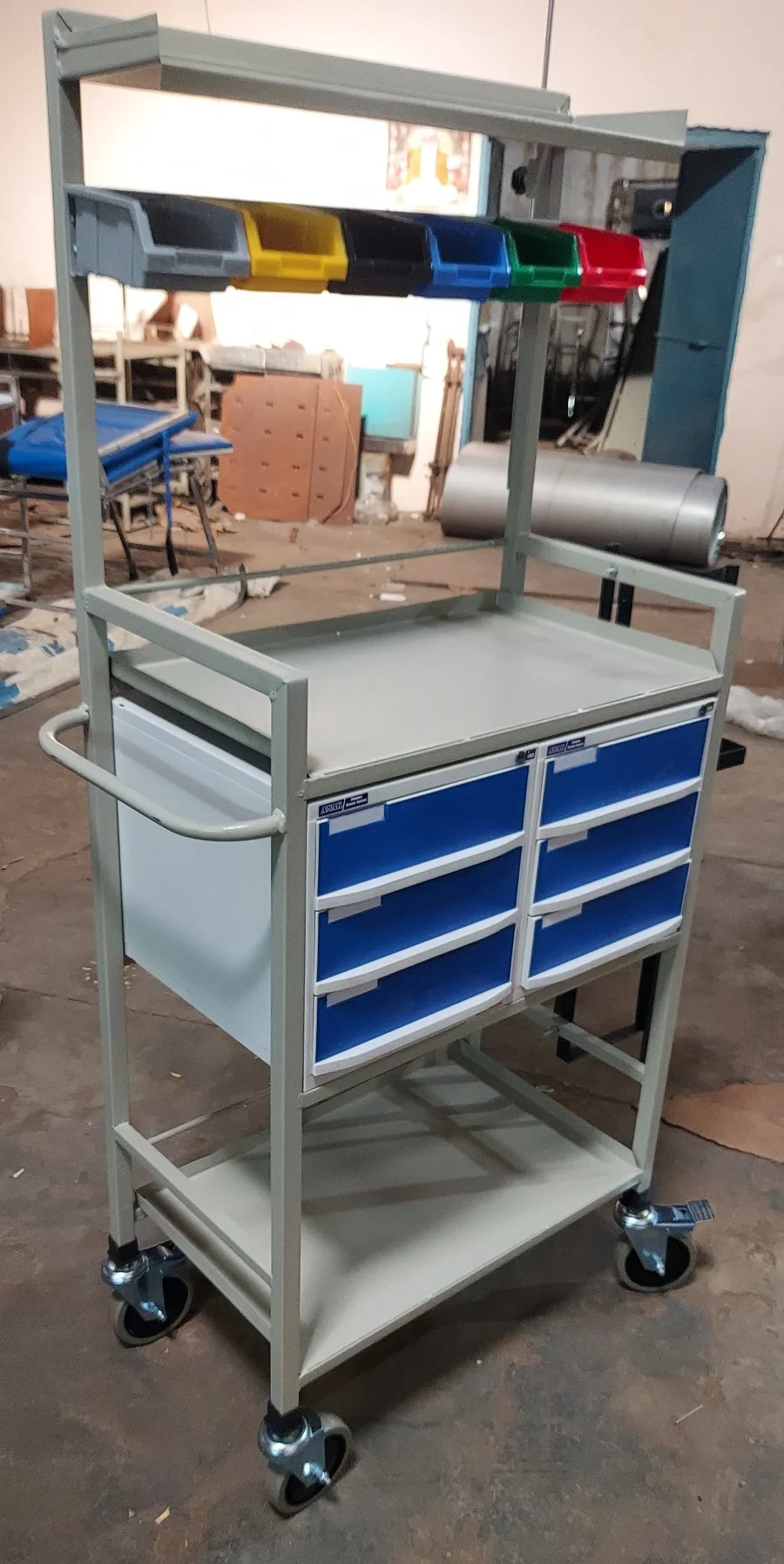 Standard Steel Hospital Emergency Trolley - Crash Cart