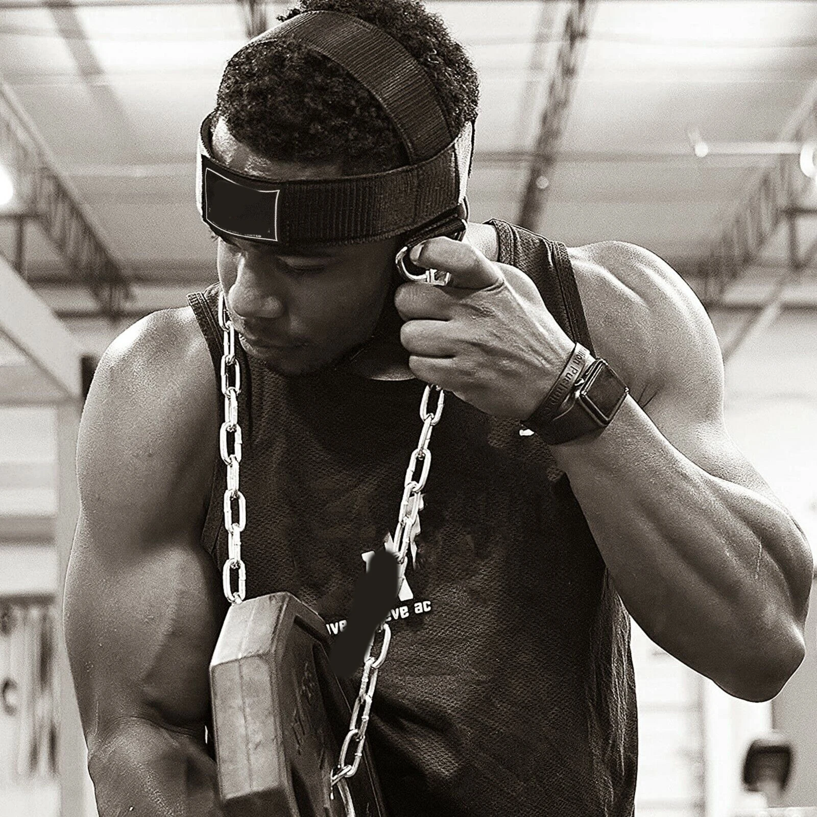 Bodybuilding Head Harness Weightlifting Neck Bodybuilding Home Gym ...