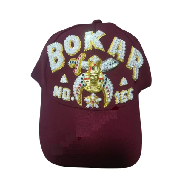 Custom Row Masonic Shriner Jewel Fez Rhinestones Baseball Caps ...