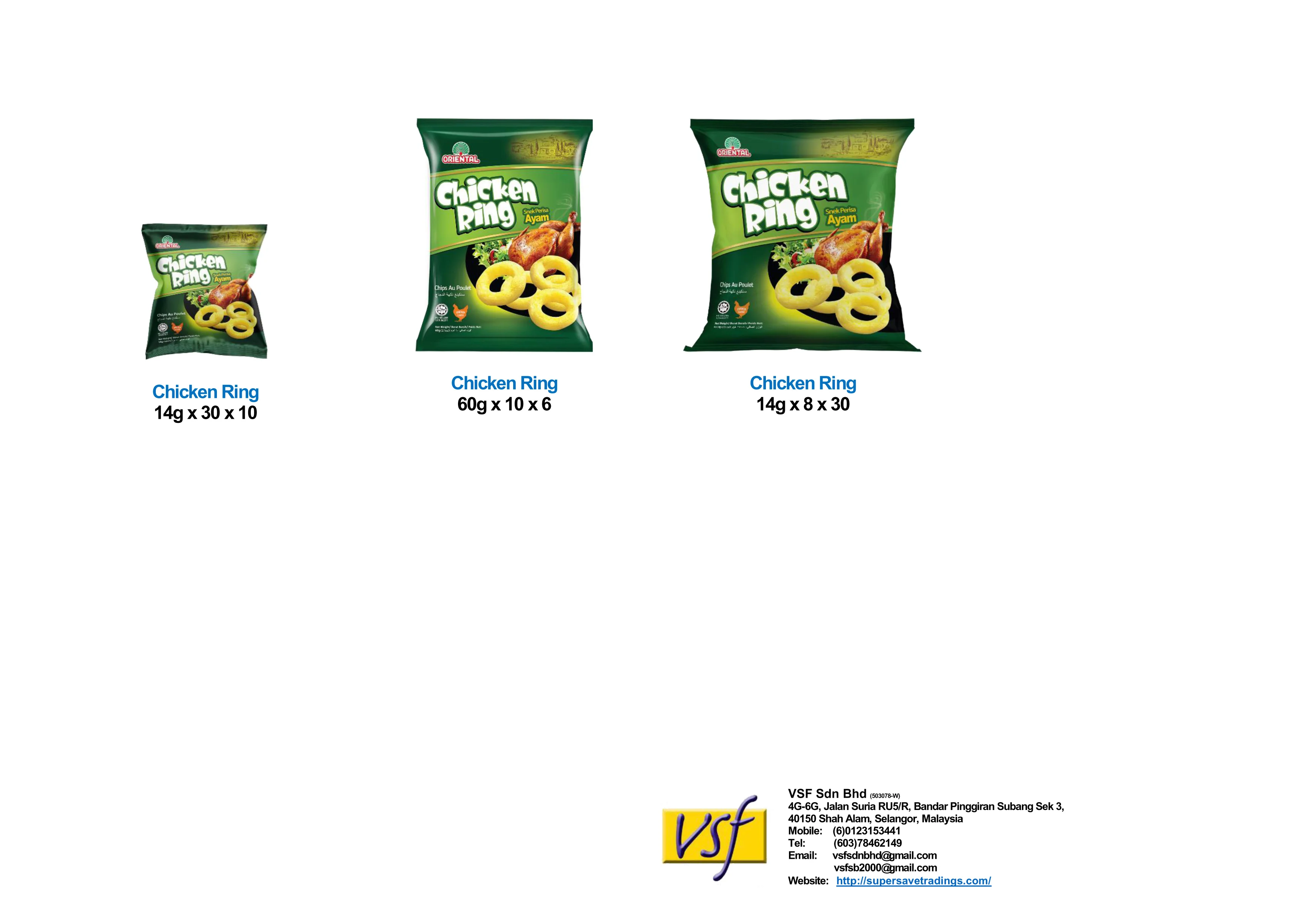 Chicken Ring Chips Au Poulet Snek Perisa Ayam 14g X 8 X 30 - Buy ...