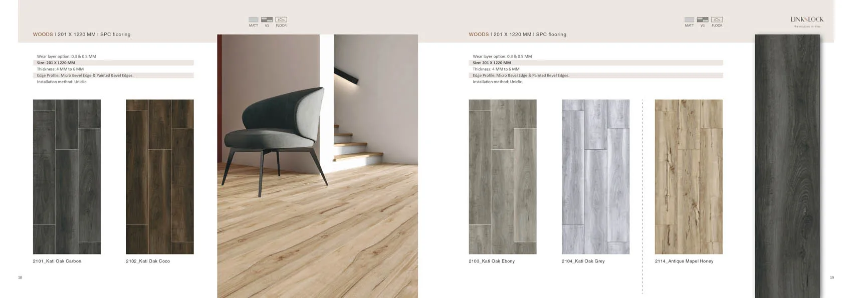 201*1220 Mm Stone Plastic Composite Panel Spc Flooring With ...