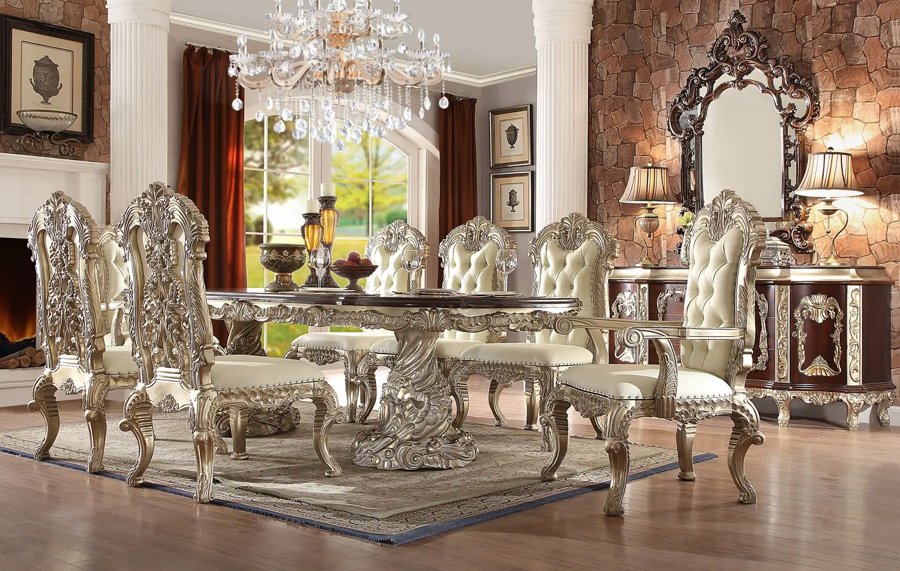 French & Rococo Style Dining Room Sets - Durable & Stylish