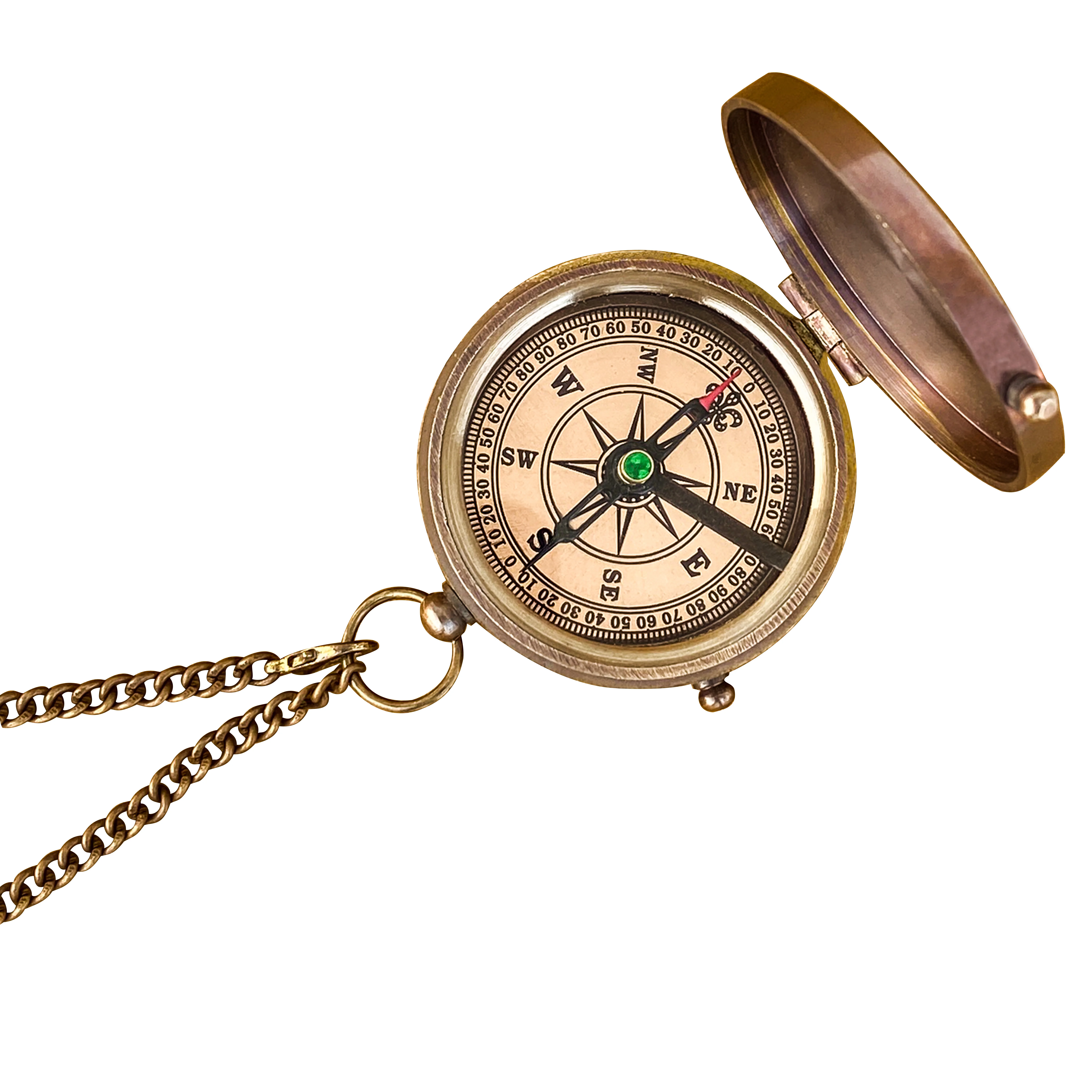 Personalized Engraved Vintage Compass Antique Compass In Leather Pouch Custom Compass Fathers