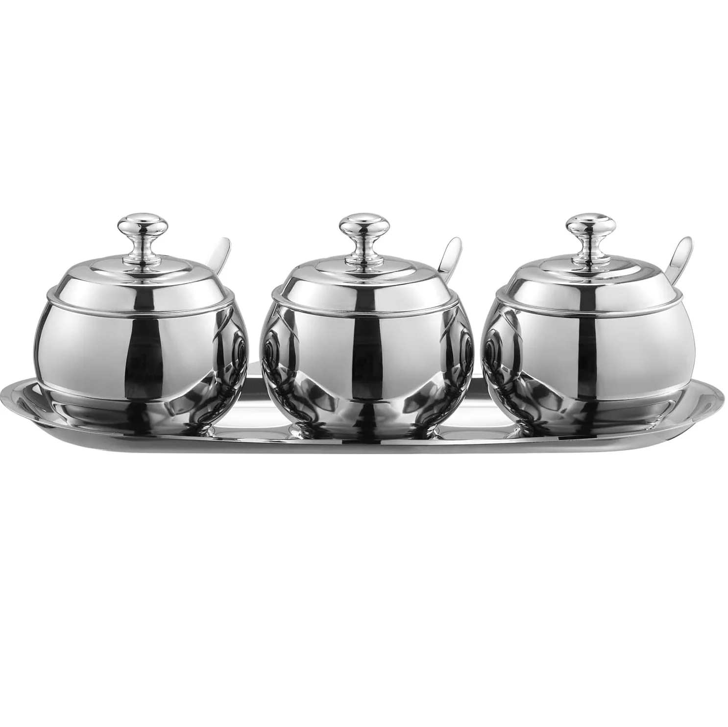 Screw Top Lid Stainless Steel Metal Sugar Canister With Antique ...