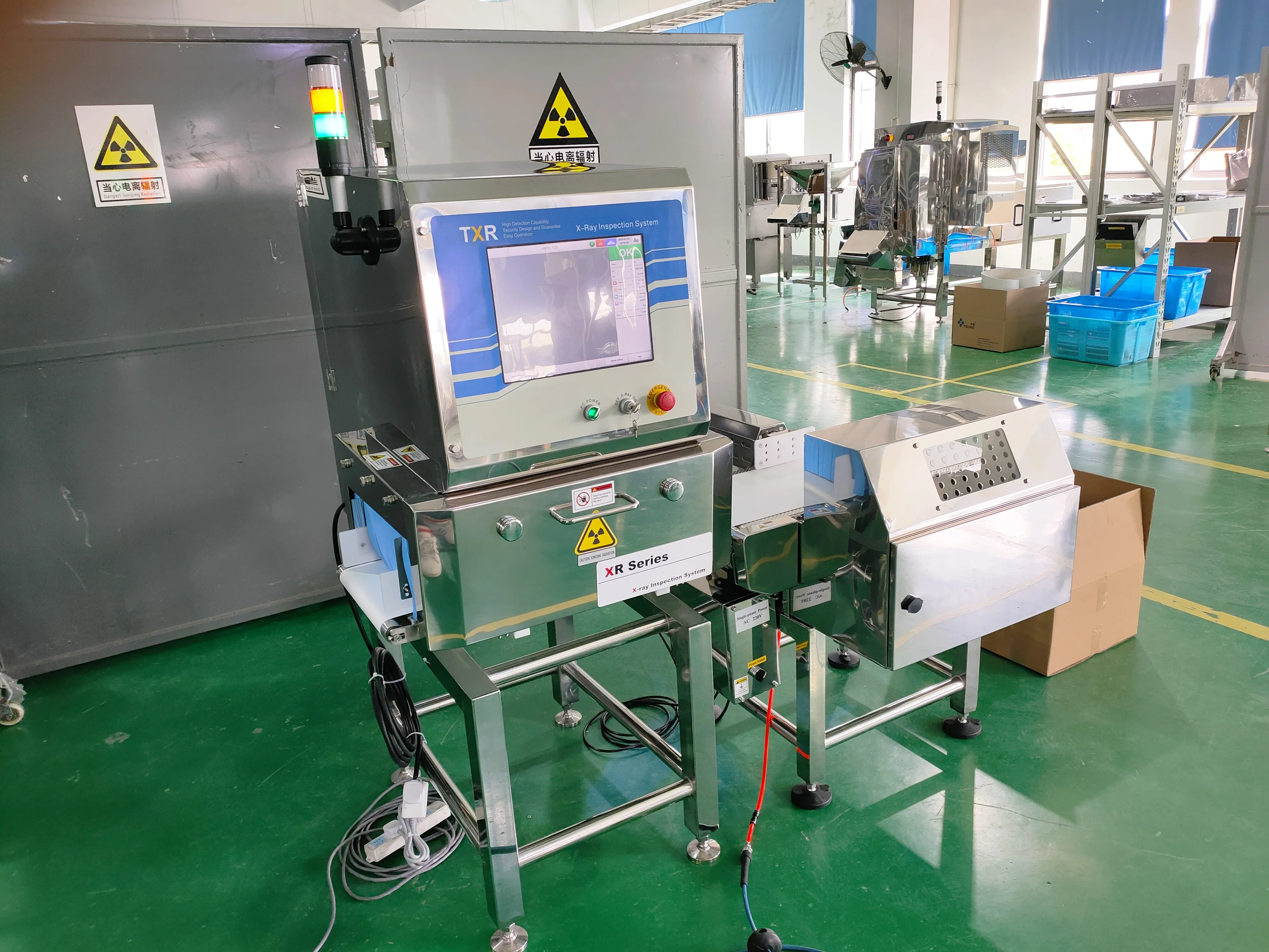 Standard Type X-ray Inspection System For Bulk Product Series Metal ...