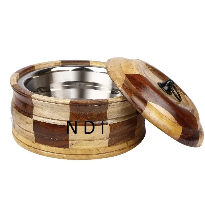 Latest Design Chapati Container Wooden Pot for Hot Food Server ...