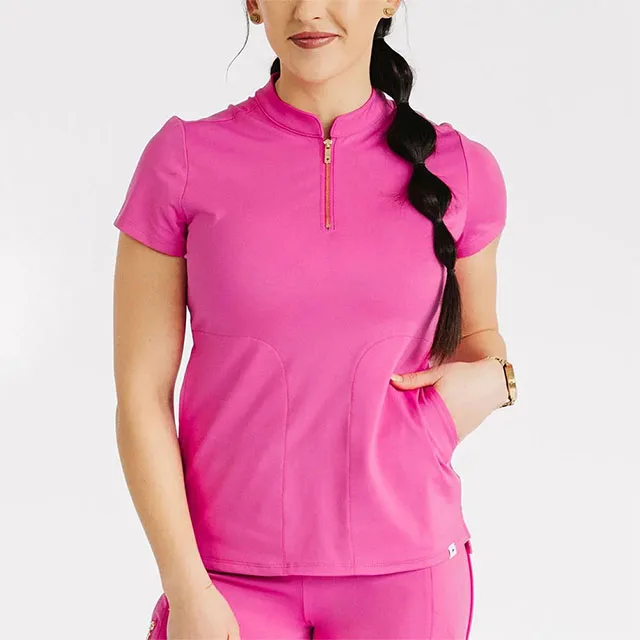 Scrubs Uniforms Plus Size Stretch Ceil Blue Pink Scrub Spa Beauty Nursing Sets Fashionable Woman ...