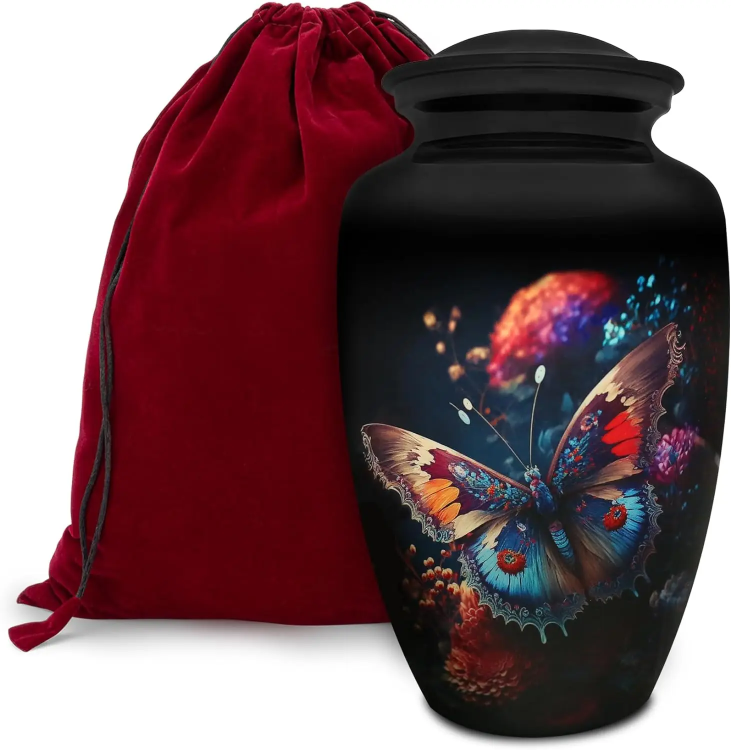 Contemporary Aluminium Butterfly Burial Urn for Adult Male & Female ...