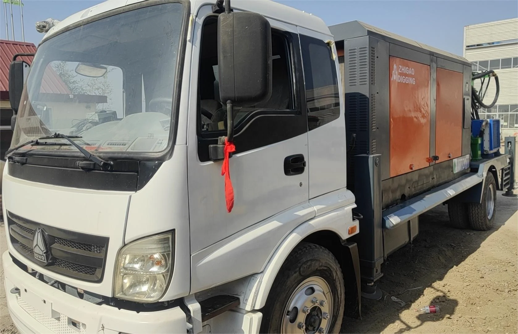 Used Anbit-c200 With 200m Drilling Rig 22bar Air Compressor Bw200 Mud ...