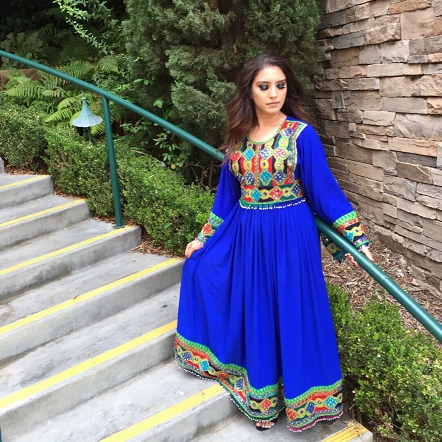 BLUE VELVET KUCHI BRIDAL FROCK AFGHAN FASHION FLOOR-LENGTH DRESS LATEST ...