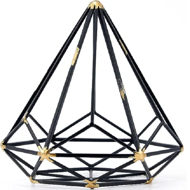 Wholesale Custom Metal Diamond Shaped Large Sculpture With Gold ...