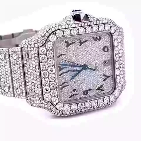 Super Sell 2024 Luxurious Arabic Dial Studded Diamond Watch Latest ...
