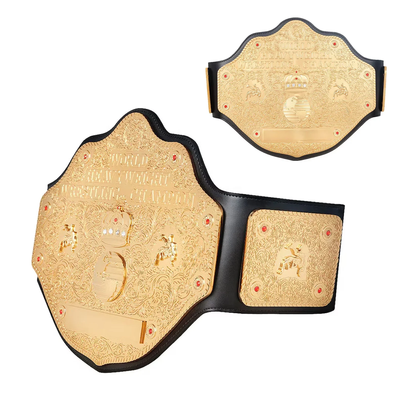 World Heavyweight Big Gold Championship Belt - Customizable