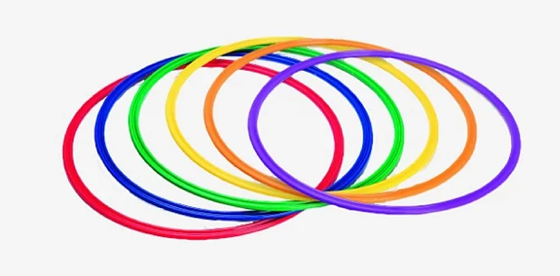 19 MM Tabular Gymnastics Hoops With Welded Joints Exercise Hoops ...