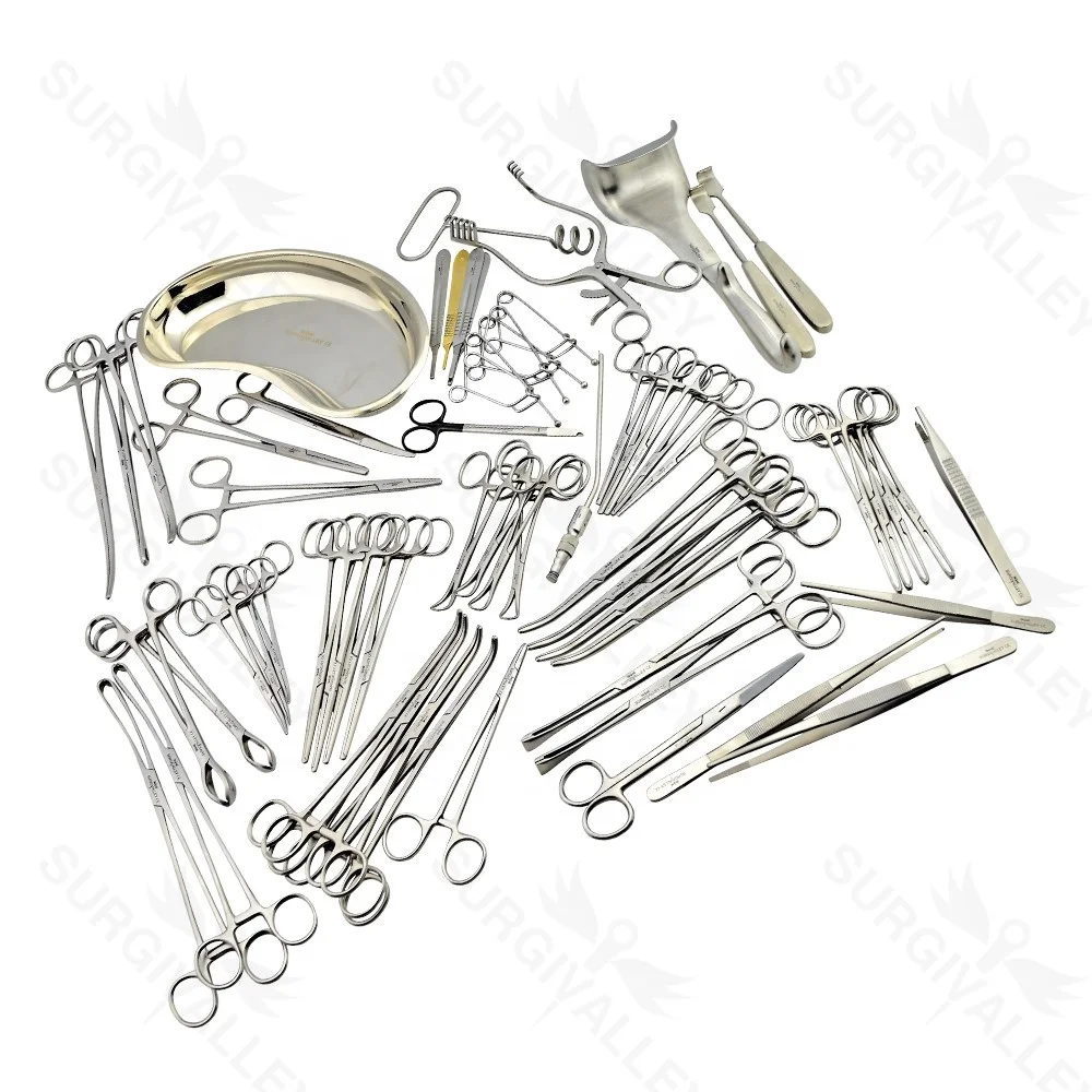 Hysterectomy Set 62pcs Abdominal Surgery Set Vaginal Hysterectomy ...