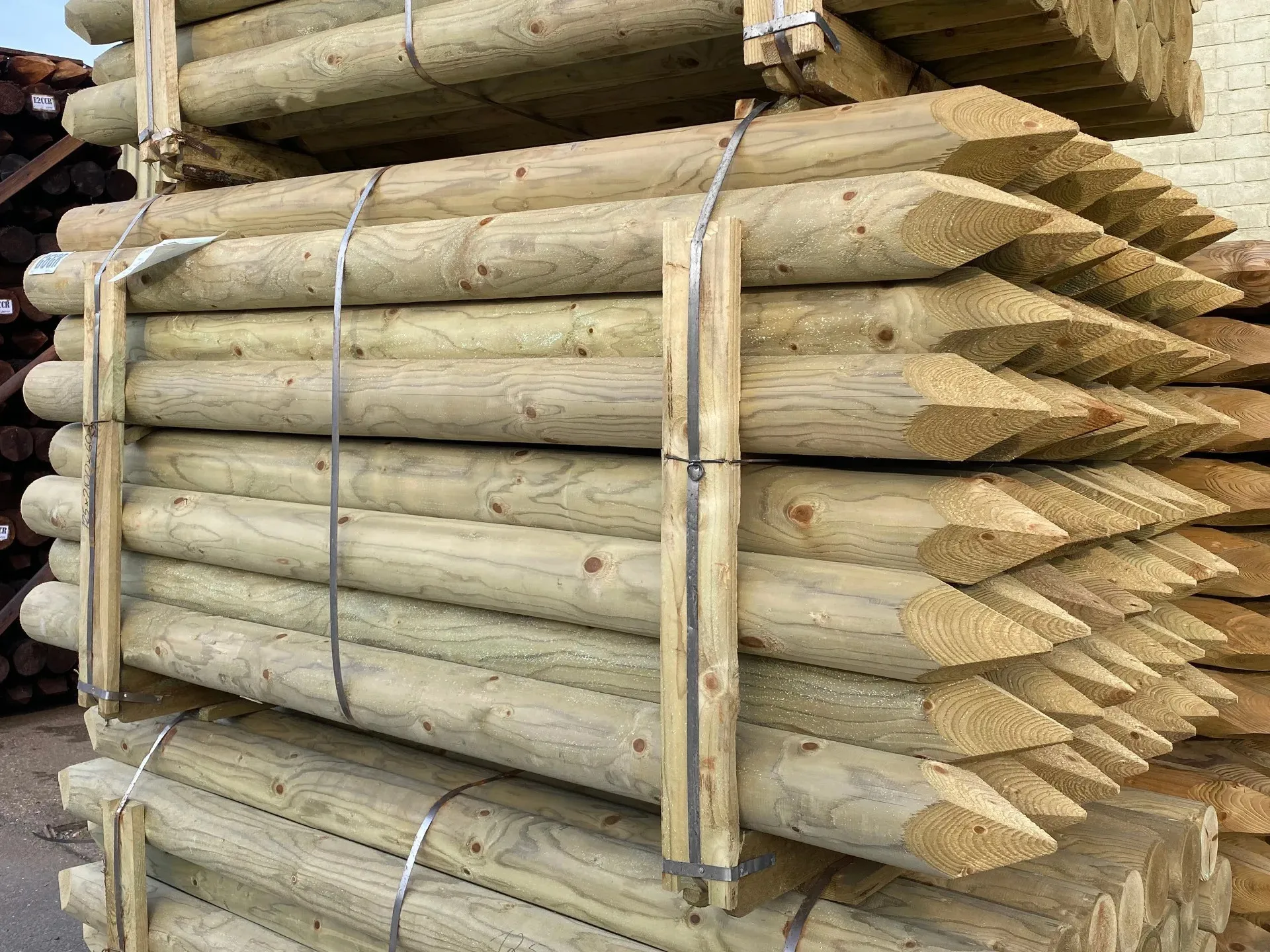 Square Wooden Stakes - Durable Hardwood Fencing Solutions