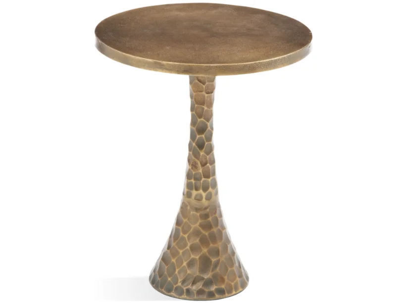 Modern Luxury Hammered Metal Side Table Unique Design Coffee Table ...