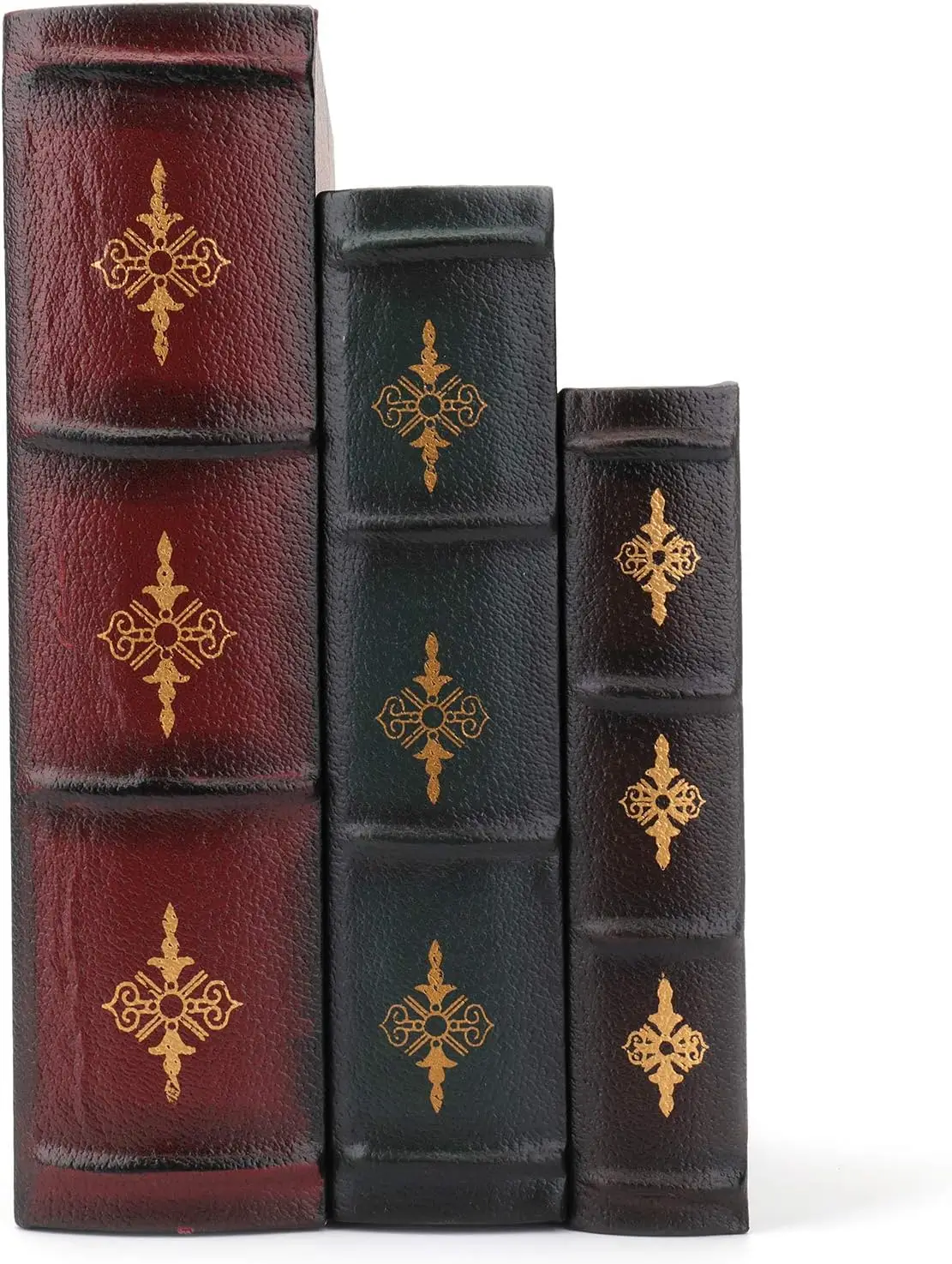 3 Pack Decorative Book Boxes - Vintage Storage Solutions