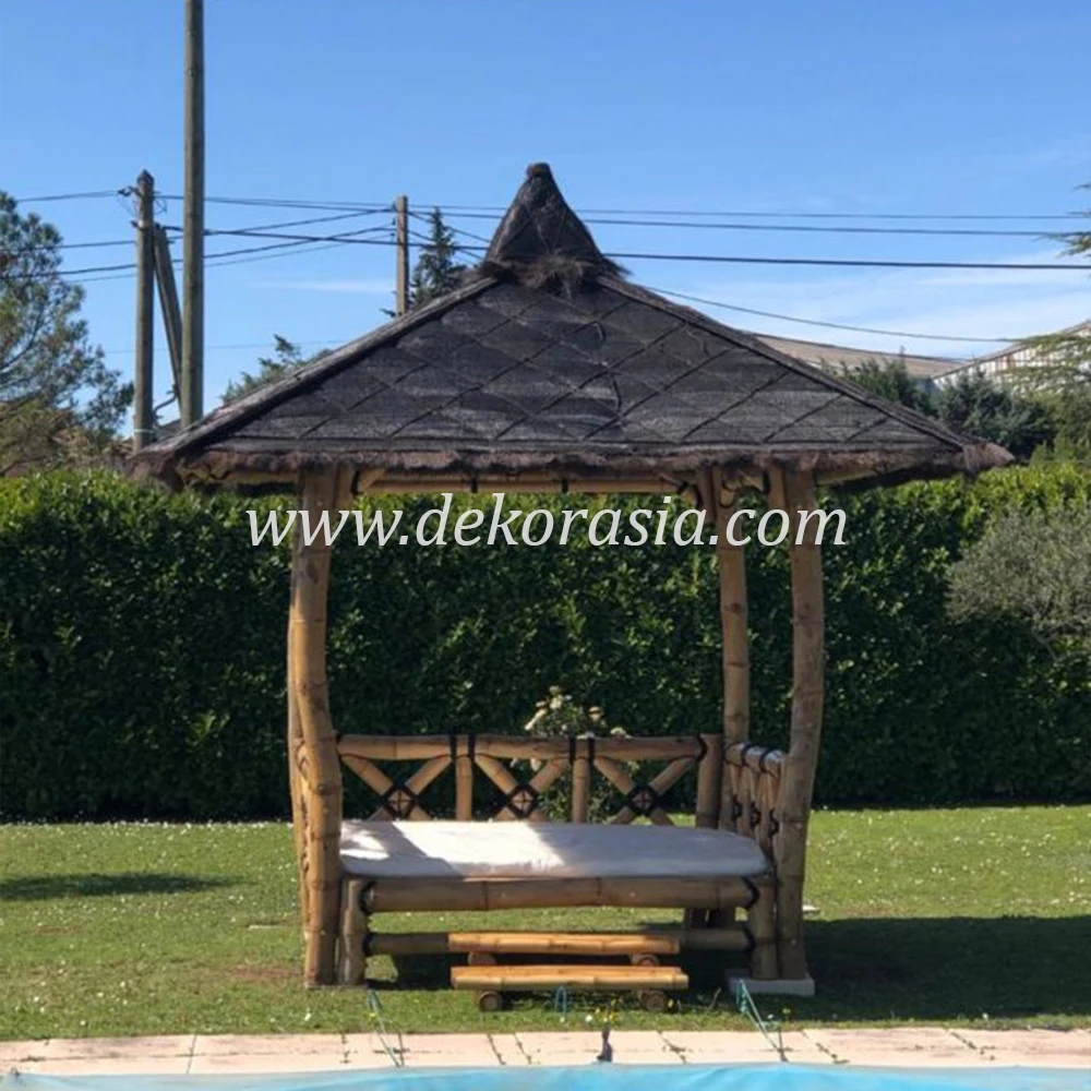 Natural Bamboo Gazebo Home Garden Decoration Wholesale Bamboo Gazebo
