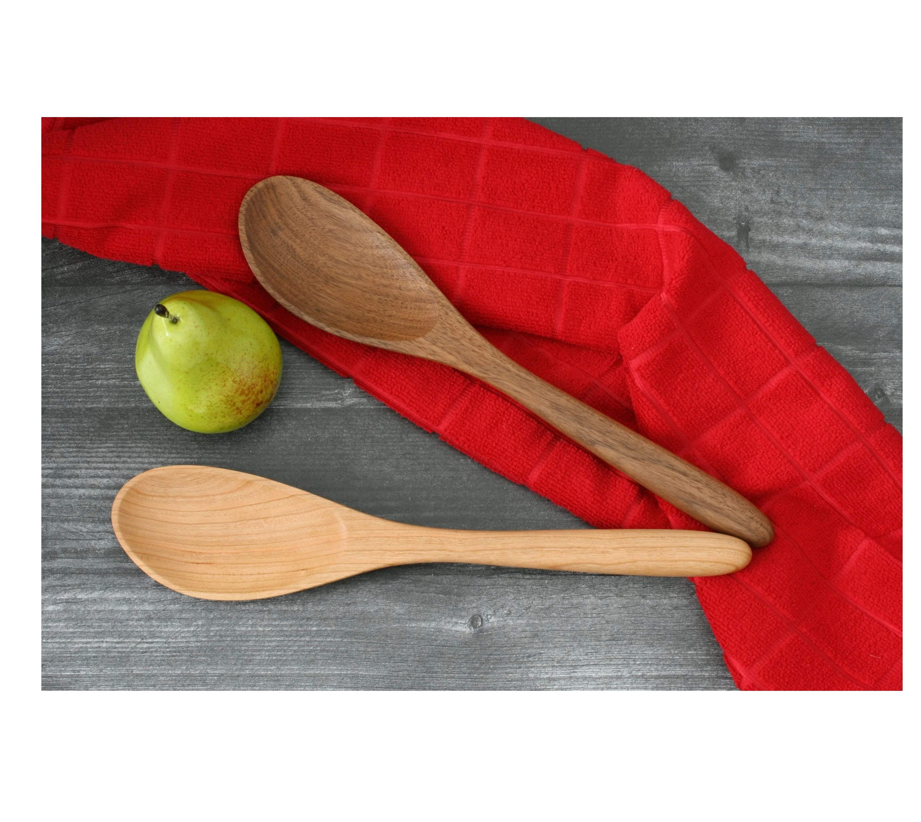 Kitchen Utensil Set Non-Stick Wood Spatula and Spoons with Mango Acacia ...