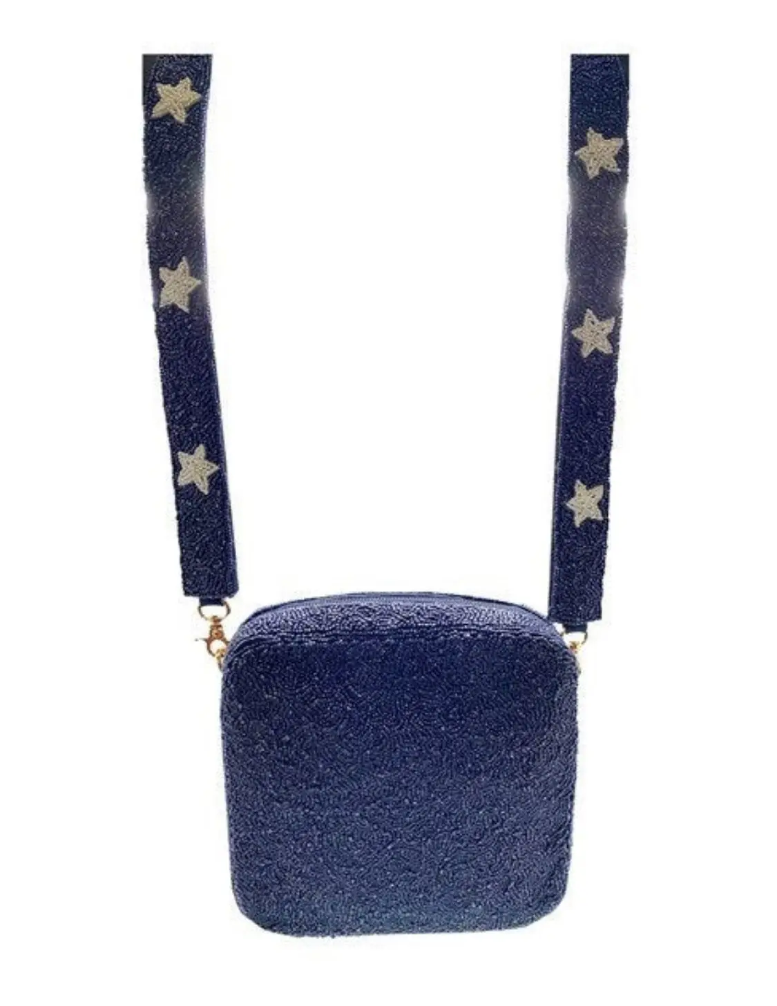 Blue Star Luxury Crossbody Handbag Beaded Crystal Clutch Bag with ...