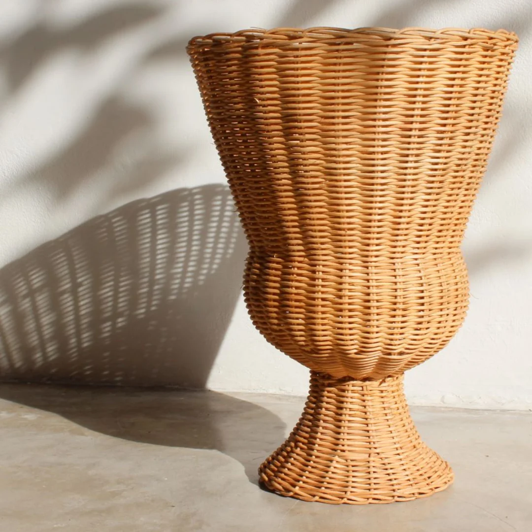Best Seller 2024: Large Rattan Flower Vases | Flower Pots for Outdoor ...