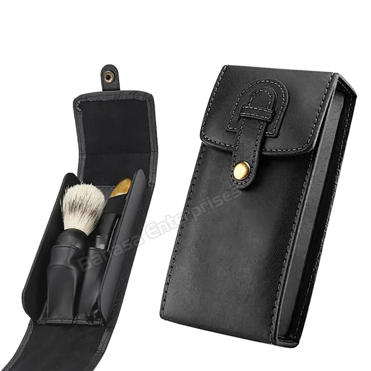 Private Label Leather Razor Travel Case Wholesale Safety Razor ...