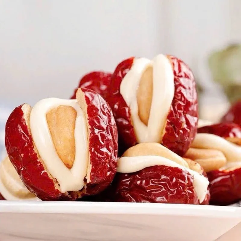 RED JUJUBE CANDY - Infused with Camel Milk and Cashews