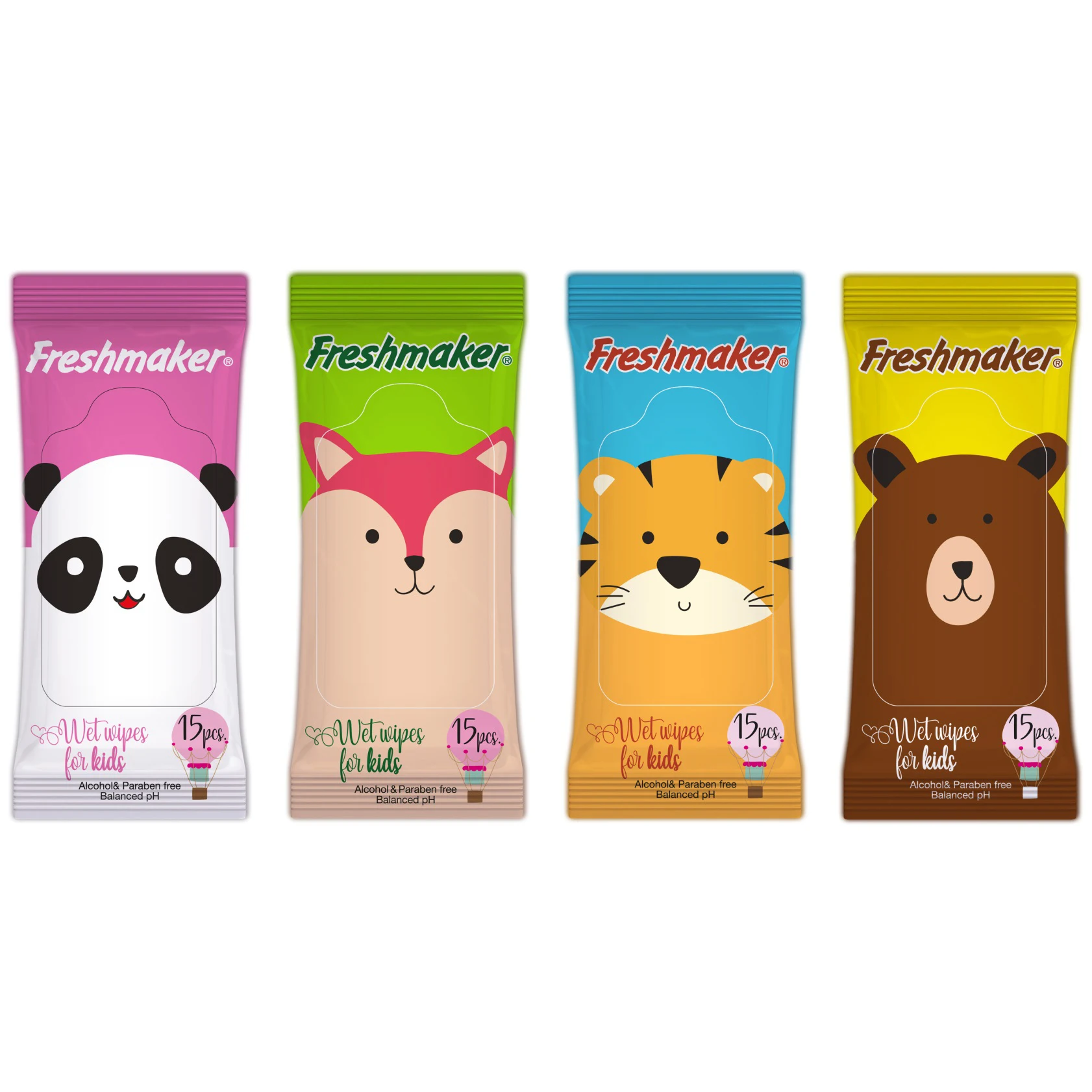 Wet Wipes Freshmaker Flower Pocket 15 Pieces 11*19cm - 35gsm High ...