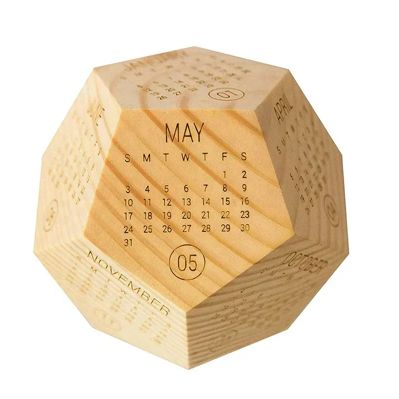 Octagonal Shape New Design Desk Accessory Table Calendar Home Office ...