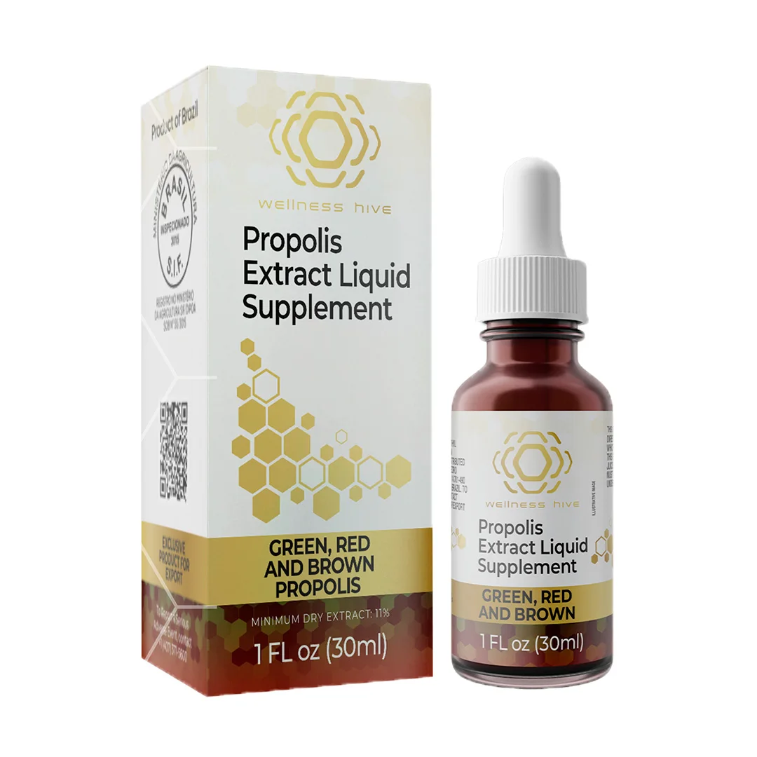 Propoflex Power Blend - Green,Red And Brown Propolis 30ml Drops - Dry ...