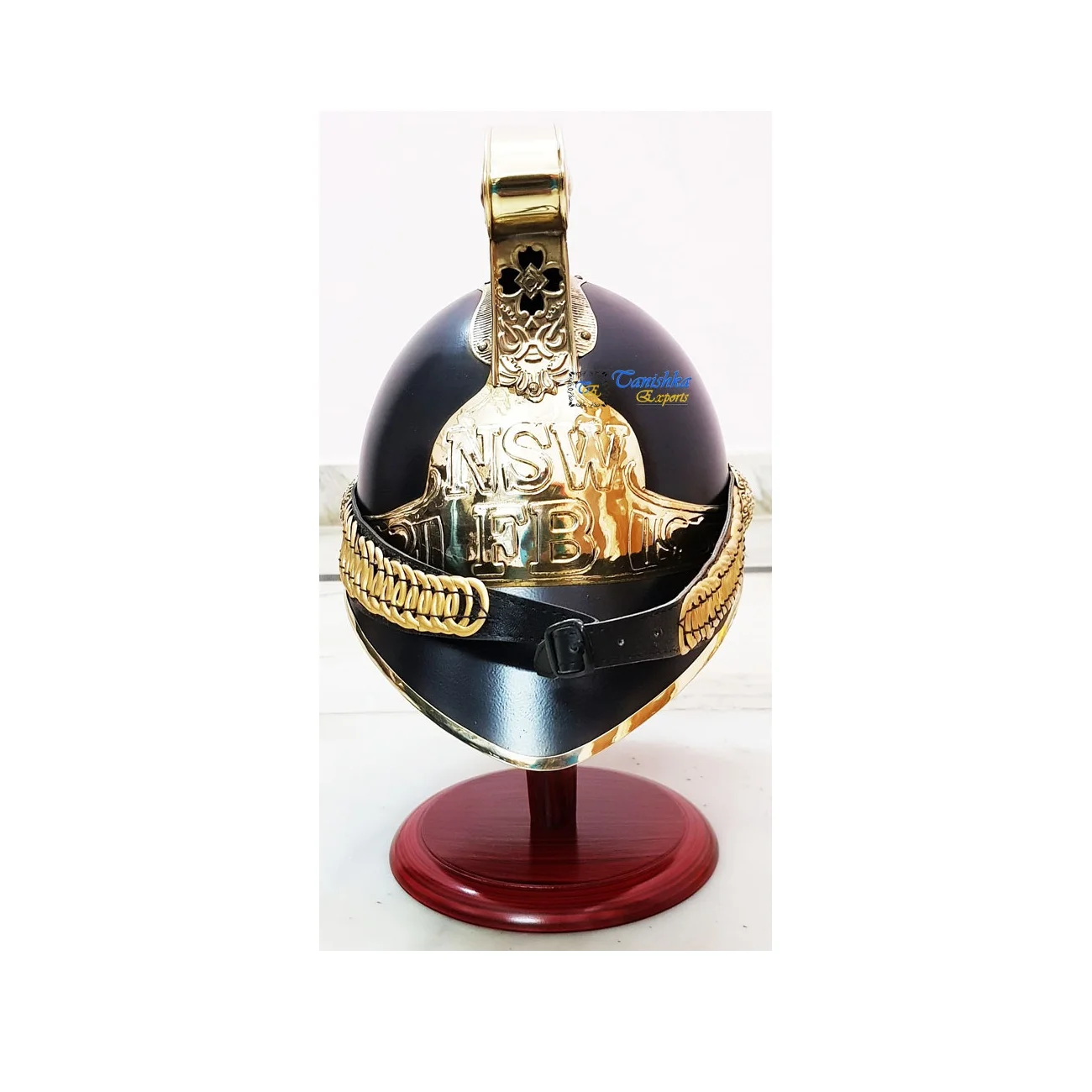 Medieval Iron & Brass Fire Fighter Armor Helmet - Halloween Costume