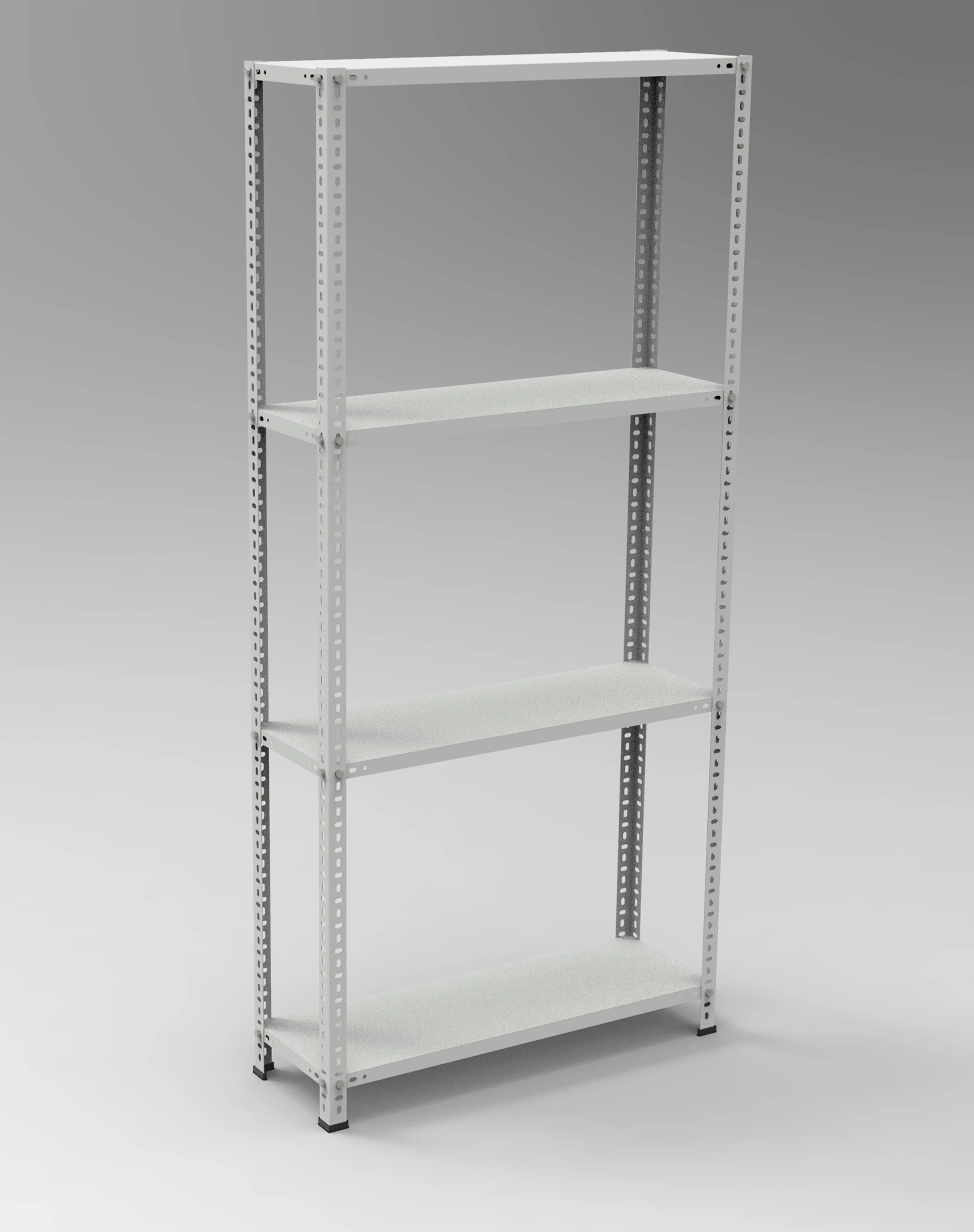 Warehouse Store Home Garage Stacking Boltless Metal Shelves 4 Tier ...