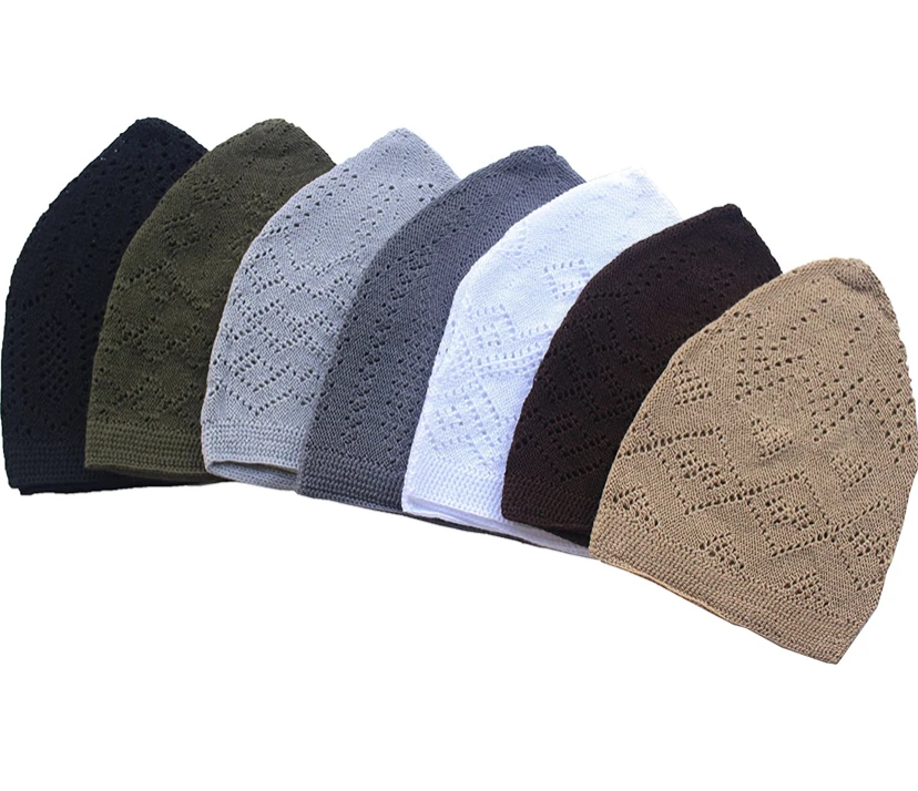 Gorros Kufi Musulmanes De Oración Islámica Para Hombres,Gorro De Punto ...