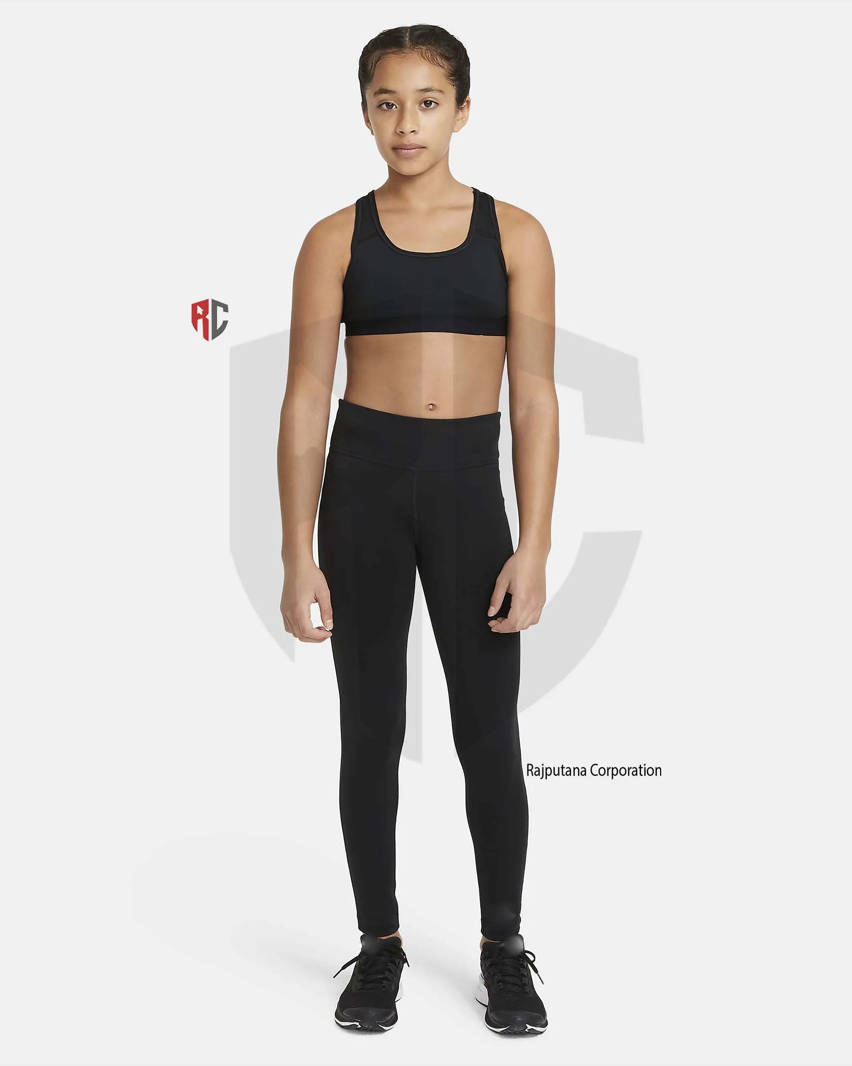 Adjustable Toddler Kids Sportswear Bra Gym Yoga Wear Racer Workout ...