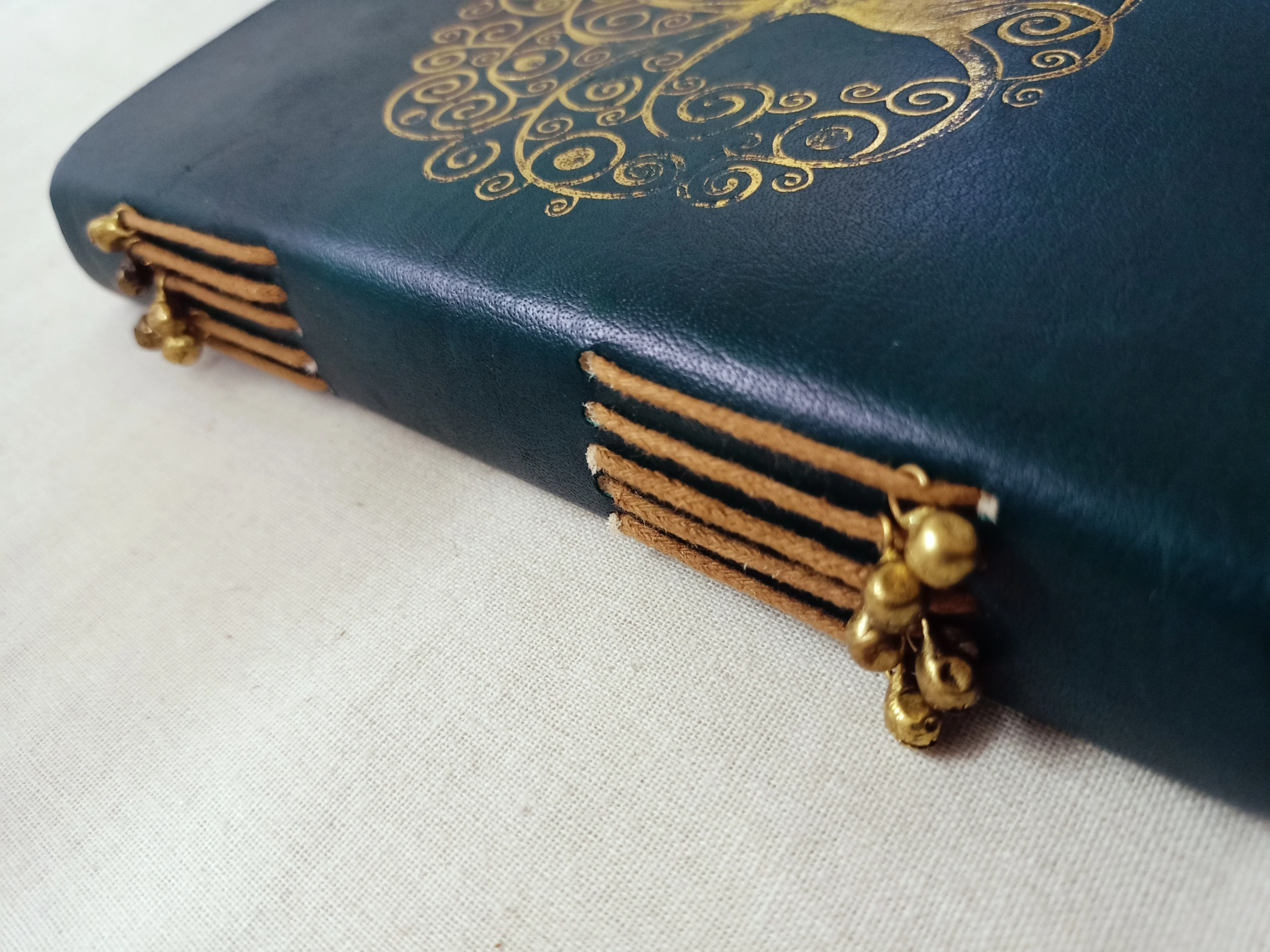 Custom Made Gold Foil Stamped Tree Of Life Leather Journals With Cotton ...