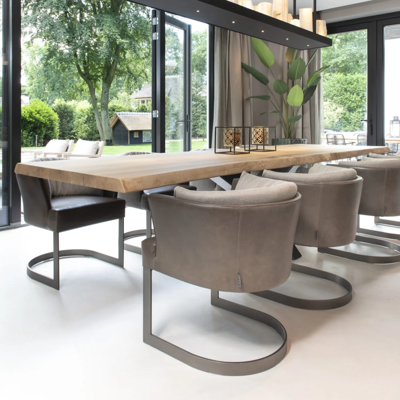 Slab Wood Dining Table Solid Natural Finish Slab Wood For Dining Tables ...