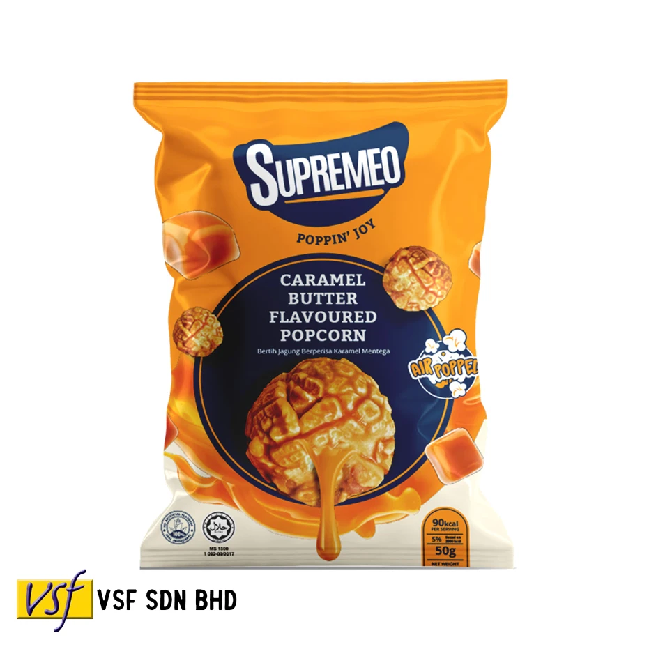 Supremeo Caramel Butter Flavoured Popcorn - 50g X 60 Pkts