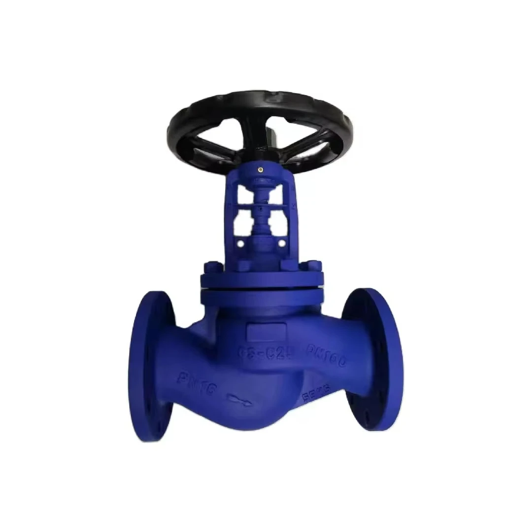 WJ41H-16C DIN Standard Flanged Bellows Stop Valve for Heat Transfer ...