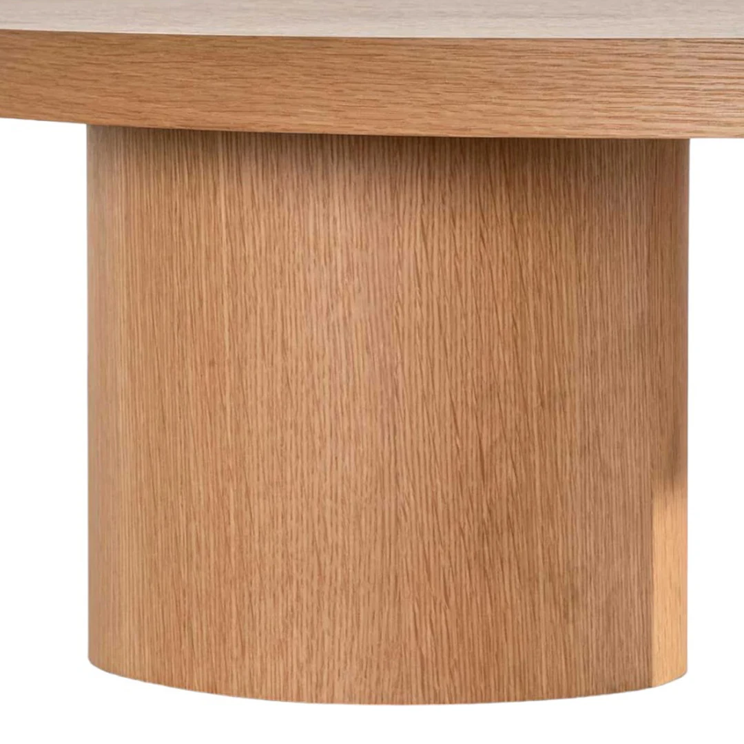 Teak Solid Wood Coffee Table Rounded Design With Triangle Shape ...