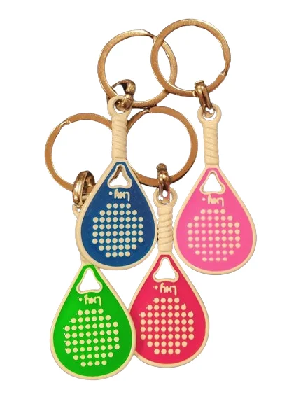Padel Tennis Racket PVC Key Ring Holders Custom Durable High Quality ...