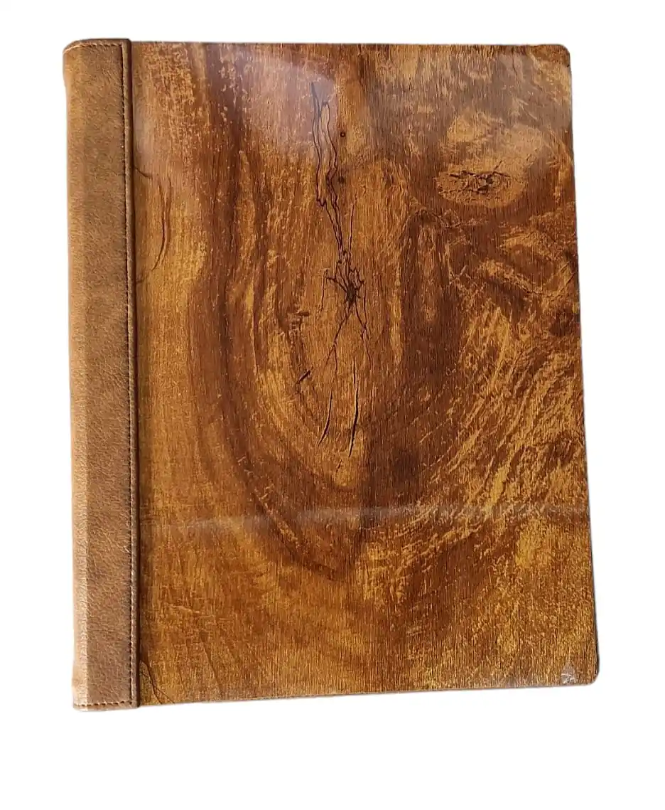 Wooden New Design Menu Folder With Beautiful Design And Logo Engraved ...