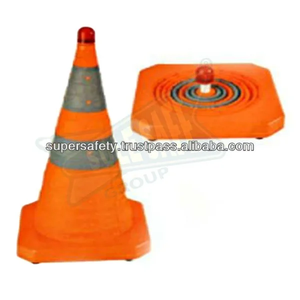 COLLAPSIBLE CONES / Safety Cones(SSS-0774) Plastic Base Reflective ...
